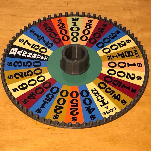 Wheel of Fortune BONUS ROUND Wheel Spinner Wheel is 6.73 Inches Across ...