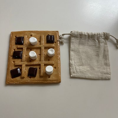 Tic Tac Toe Board Clay, Smores Inspired Clay Tic Tac Toe Game - Etsy