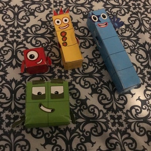 Numberblocks 1-10 Printable Paper Toys / Origami templates / | Etsy