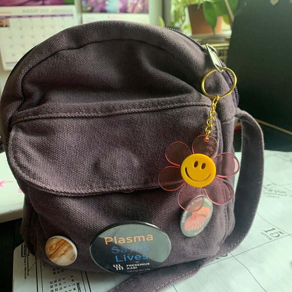 Custom Butterfly Keychain for Teen Girls. Preppy Girl Butterfly Keyring ...