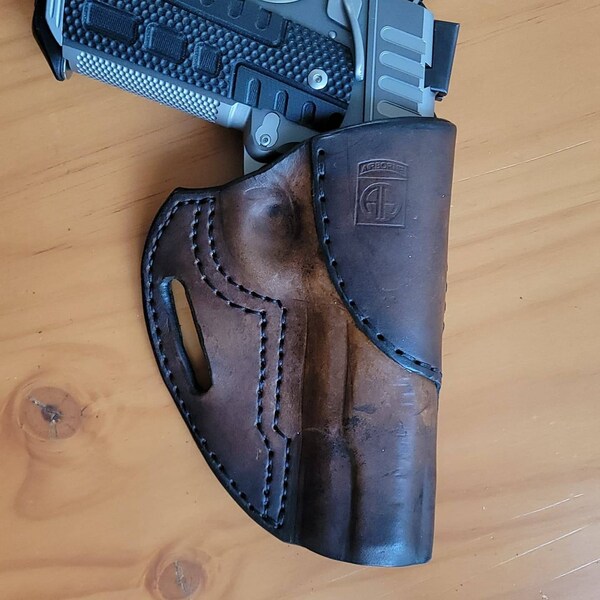 PDF Digital Pattern - 1911 - 5" Avenger Style Leather Holster Pattern ...