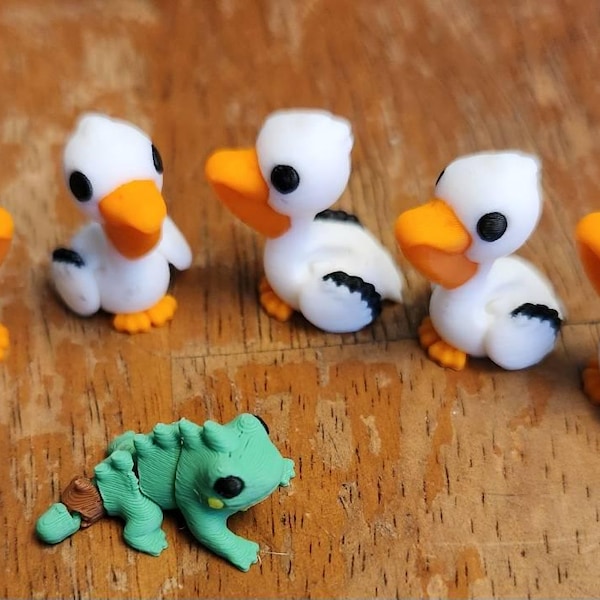 Pelicans | 3D Printed | Articulated Flexi Bundle | Adorable Poseable ~1 ...