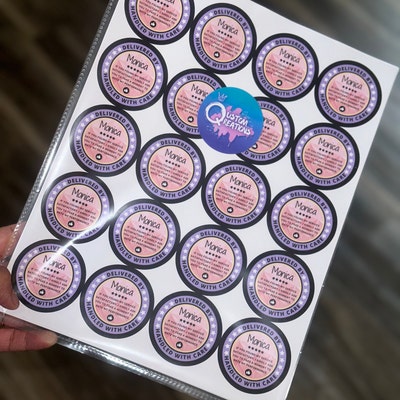 Delivery Stickers for Independent Contractor Custom Personalized Name ...