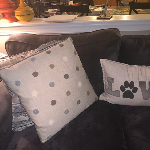 Cream Fur Corduroy Squares Pillow Cover - Etsy