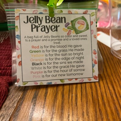 Jelly Bean Prayer Tag Download and Printable Teach the Easter ...