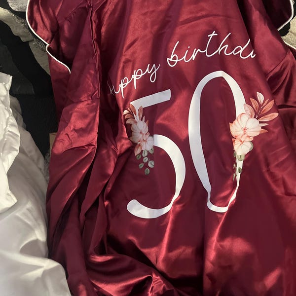 Personalised Satin Pyjamas 30th Birthday ,18th 21st Birthday Pajamas ...