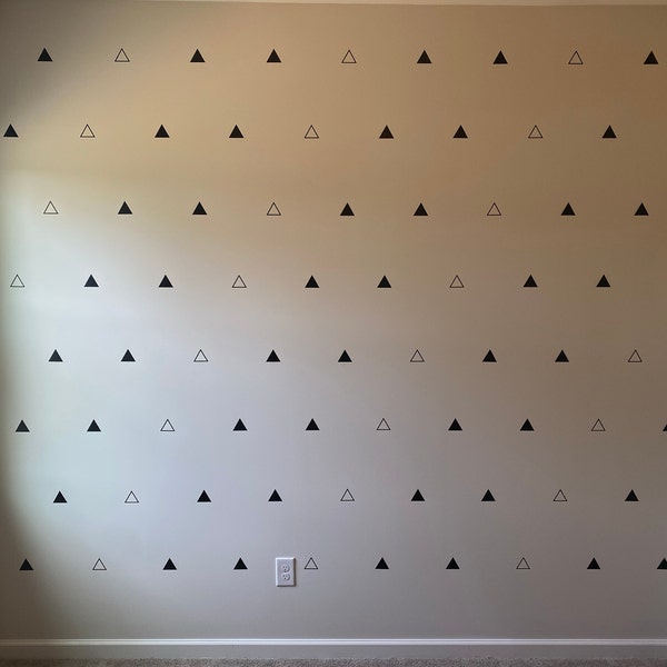Triangle Wall Decals Vinyl Wall Decals, Wall Decor, Geometric Wall ...