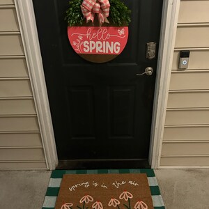 Spring Front Door Decor Hello Spring Wreath Spring Wreath Daisy Spring ...