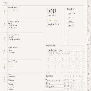Undated Digital Planner Goodnotes Notability iPad Digital Planner ...