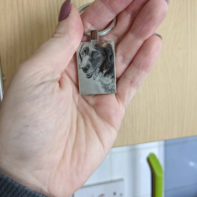 Memorial Gift / in Loving Memory Engraved Photo Keyring Remembrance ...