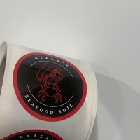 Foil Labels / Foil Stickers on A Sheet 2 Squares : We Print Your Design ...