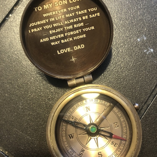 Navy Compass, Engraved Navy Compass, Navy Retirement Gift, US Navy ...