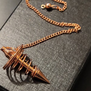 Copper Plated Spiral Pendulum Copper Vortex Pendulum Dowsing - Etsy