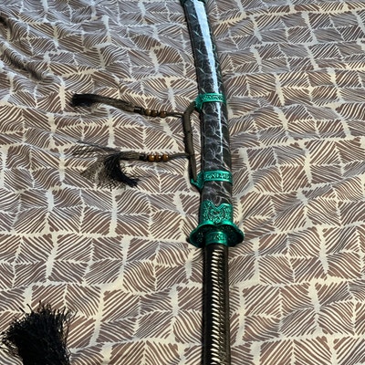 Handmade Manganese Steel Forged Tang Hengdao Samurai Sword withering - Etsy