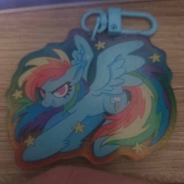 Wave the Swallow Babylon Rogues Colourful Gradient Acrylic Keychain ...