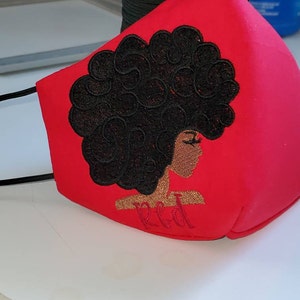 Beautiful African American Woman Embroidery Design 4 Sizes - Etsy