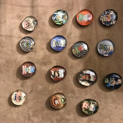 Custom Glass Magnet Super Strong Magnet Letter Magnet Name Magnet ...