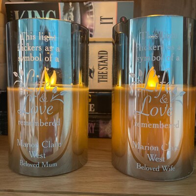 Personalised in Loving Memory Resin Heart Memorial Handcrafted Keepsake ...