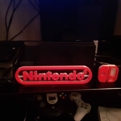 Nintendo Switch Joy Con Video Game Logo Sign 3D Printed, Man Cave, Game ...