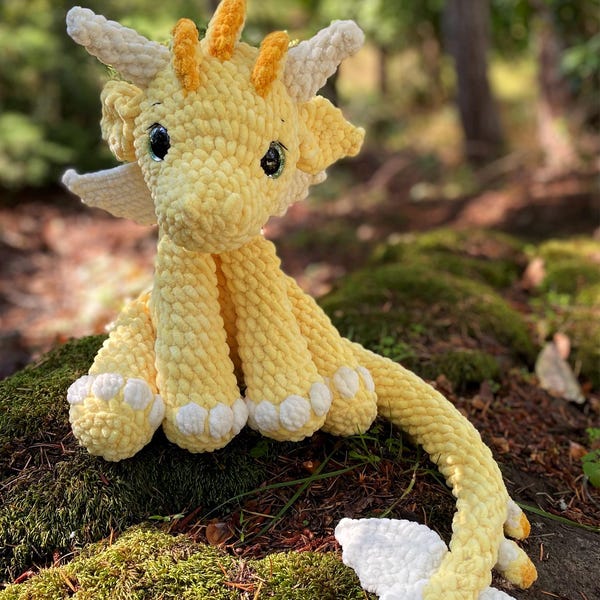 Baby Snuggle Dragon Crochet Pattern PDF, Crochet Dragon PATTERN ...
