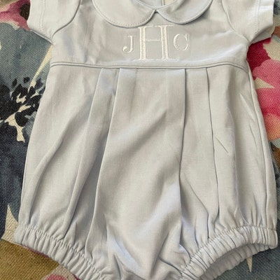 Monogrammed Baby Boy Bubble, Boy Easter Outfit, Personalized Boys ...