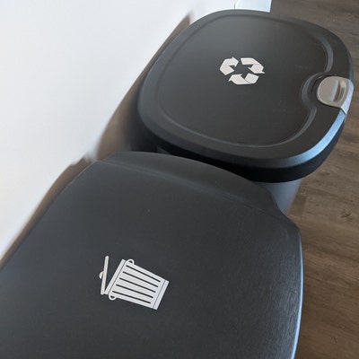 Trash, Recycle, AND Compost Stickers Decals Label Vinyl Trash Can ...