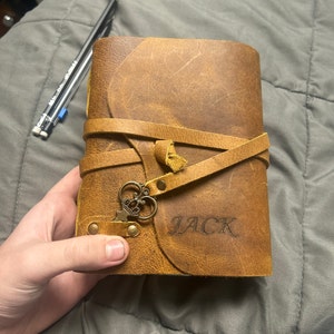 Handmade Scroll Travel Leather Journal, 9x6 Travel Diary Notebook ...