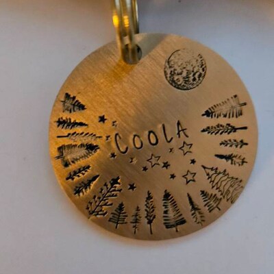 Solid Brass Viking Runes Norse Hand Made Personalized Dog Collar ...