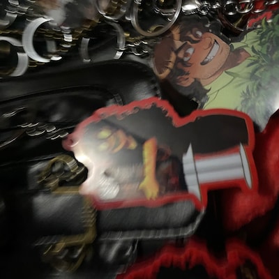 Creepypasta Strangled Red Acrylic Charms W/ Lanyard - Etsy