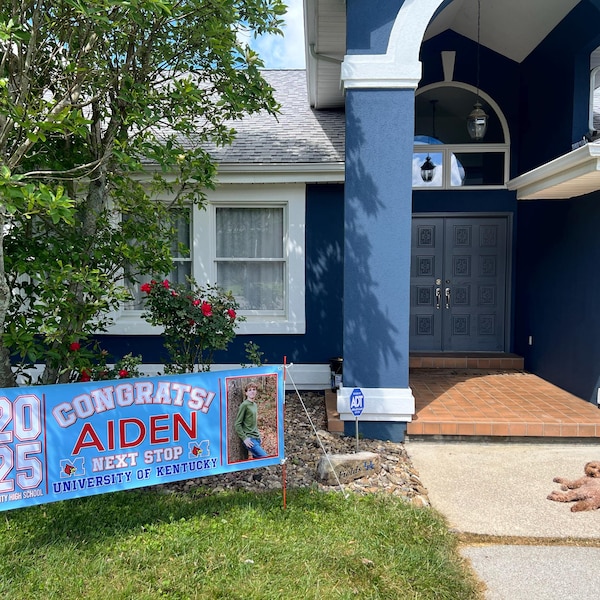 Graduation Banner Sign Poster Grad Banner Class of 2025, Headed to ...