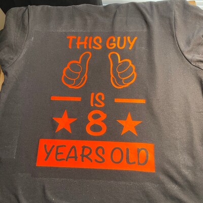 This Guy is 8 Years Old Svg Boy Birthday Cutting File 8th - Etsy