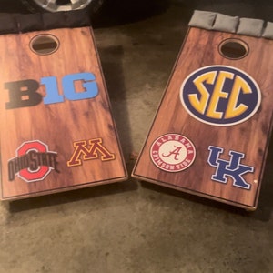 Custom Cornhole Board Set Monogram Cornhole Boards Personalized Bag ...