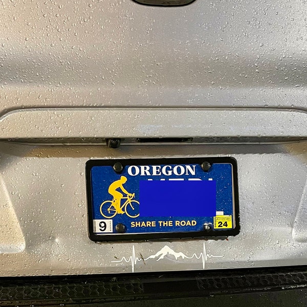 Mountain Pulse Vinyl Decal - Vinyl Sticker, Car Window Decal, Hiking ...