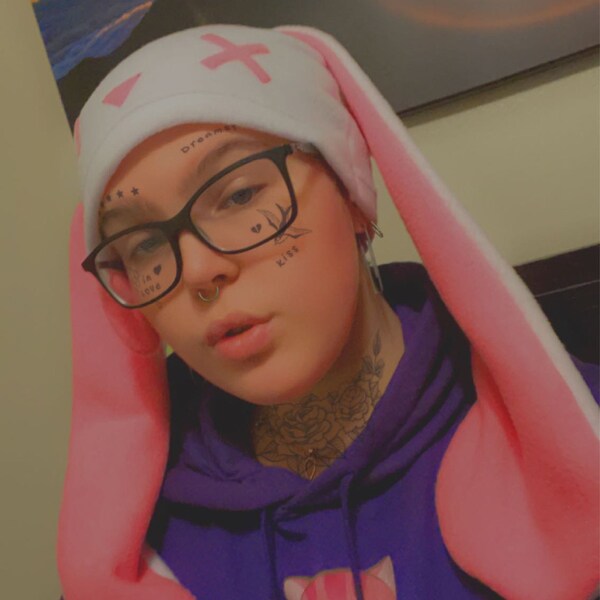 White Floppy Zombie Bunny Hat Rabbit X Dead Tongue Ears Beanie - Etsy