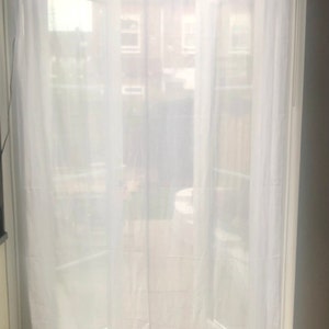 Rod Top Cotton Muslin Bathroom/kitchen Window Curtain or - Etsy UK