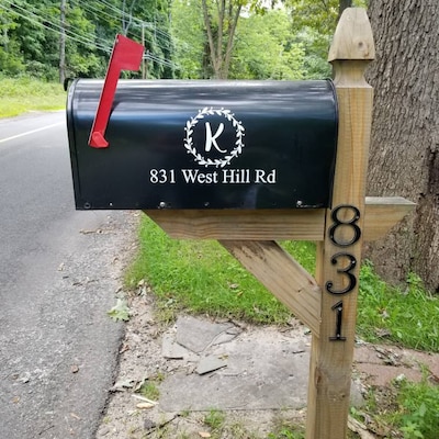 Rustic Mailbox Decals Set of Two Vinyl Decals for Mailbox Vinyl ...