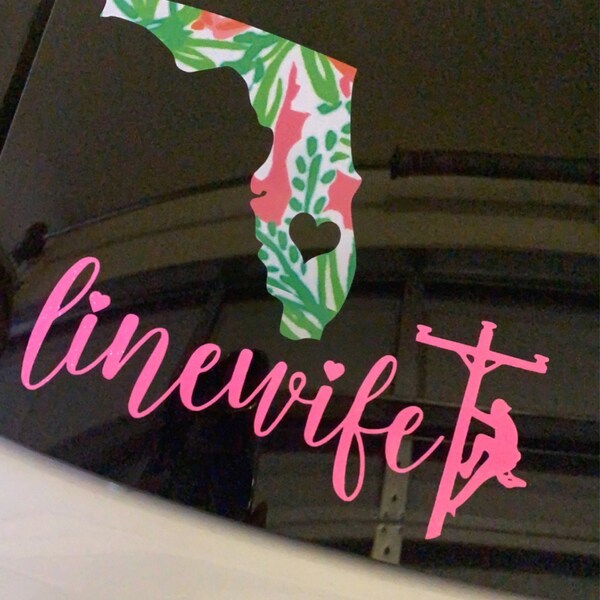 Proud Linewife Lineman Wife Vinyl Sticker Decal Sticker Car Truck Yeti ...