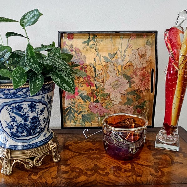 Porcelain Double Flamingo Centerpiece/planter With Bronze Ormolu Pink ...