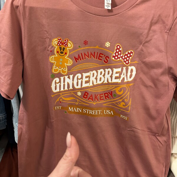 Minnie's Gingerbread Bakery Shirt, Disney Christmas Party Tee - Etsy