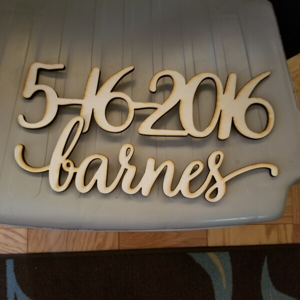 Charlie Custom Script LOWERCASE Word Wood Sign - Personalized Wooden ...