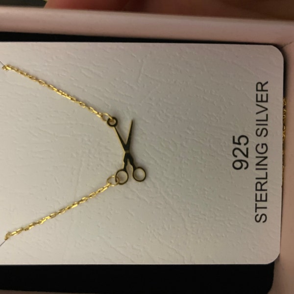 14k Gold Tiny Scissors Necklace, Small Scissor Necklace, Dainty Scissor ...