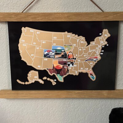 USA Scratch off Map, Scratch off Map, Travel Gift, RV Gifts, Scratch ...