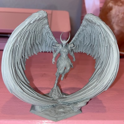 Fallen Angel Premium Dnd Miniature Mini Archangel Celestial Resin 3D ...