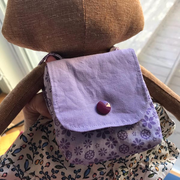 Doll Backpack Pattern for a Studio Seren Stuffed Animal Doll – Make a ...