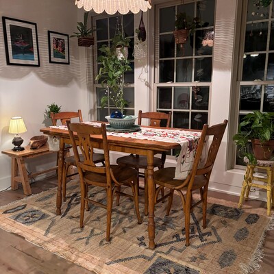 Multi Blend Hand Knitted Chunky Looped Wool Rug, Premium Wool ...