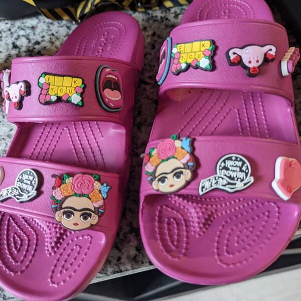 Pink Shoe Charms for Your Crocs, Croc Compatible Clog Accessories, Pink ...