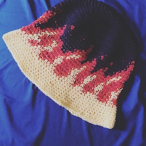 Crochet PATTERN: Flame Bucket Hat Original Pattern - Etsy