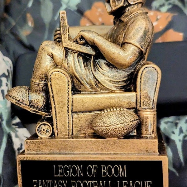 Fantasy Football Armchair Quarterback Trophy/award Free Engraving!!! - Etsy