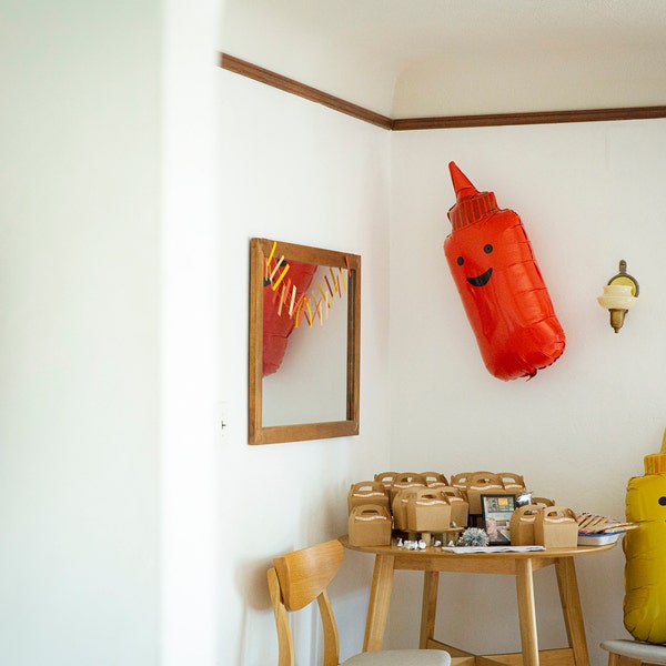 Ketchup Bottle Balloon 35", BBQ Decorations, Cookout Balloon ...