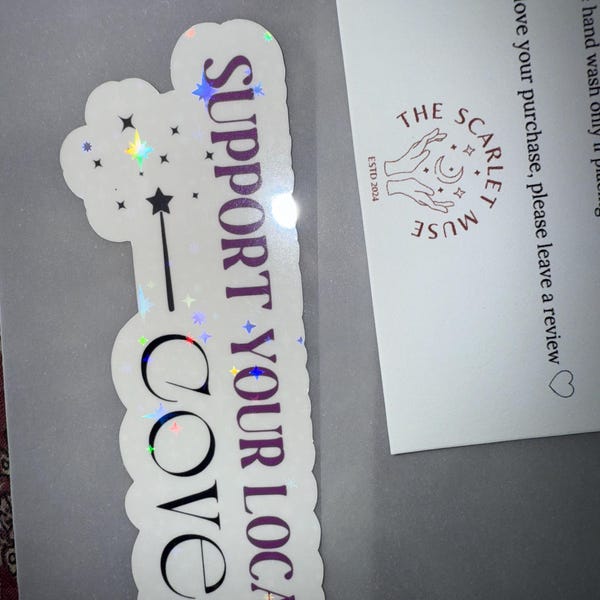 Wicked Tarot Card Sticker | Pink and Green Wicked Sticker | Vinyl ...